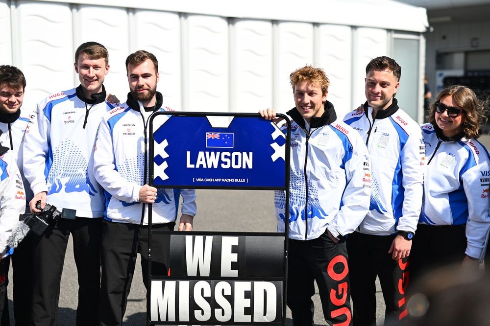 Liam Lawson receives "wholesome" welcome back to Racing Bulls after Red Bull demotion