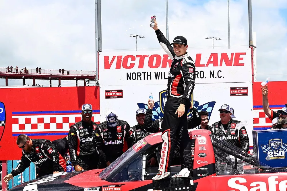 Corey Heim wins rain-delayed NASCAR Truck race at North Wilkesboro
