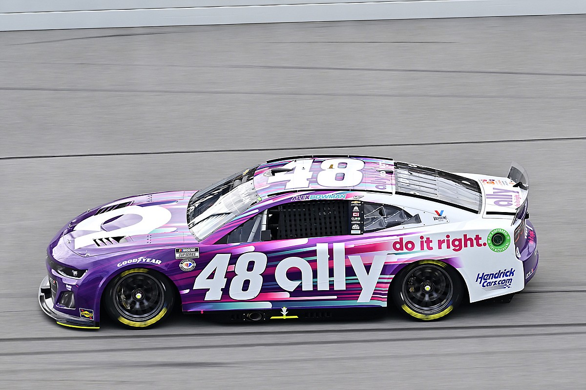 Alex Bowman Car On Track