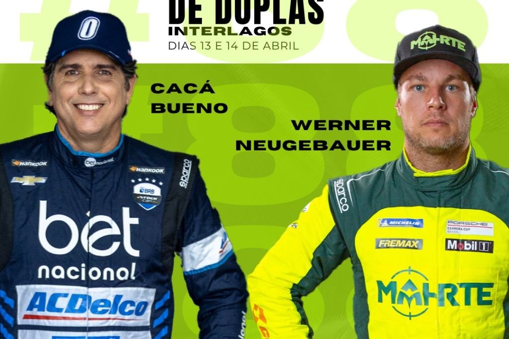 Cacá forma dupla com Neugebauer na abertura do TCR South America
