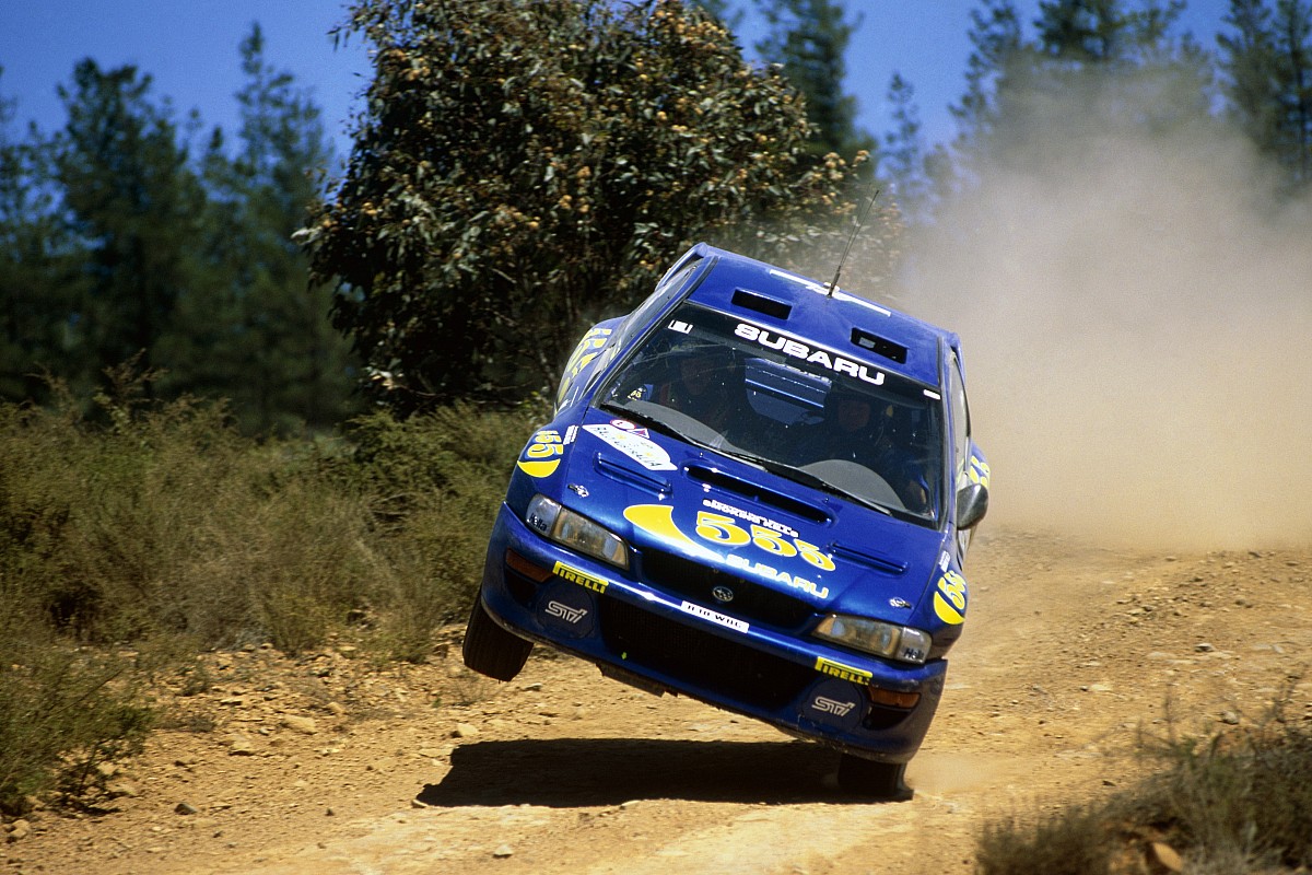 Subaru Rally Car Jump