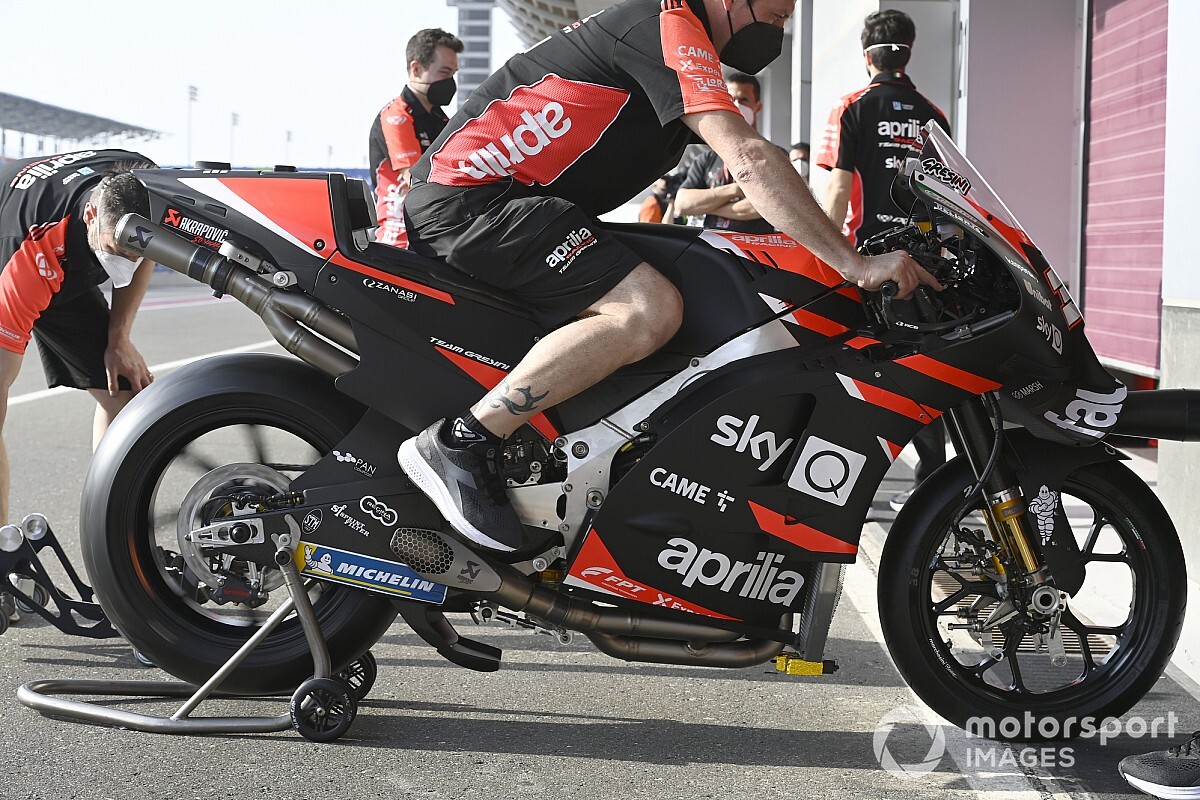 Los secretos técnicos de Aprilia para mandar en Qatar