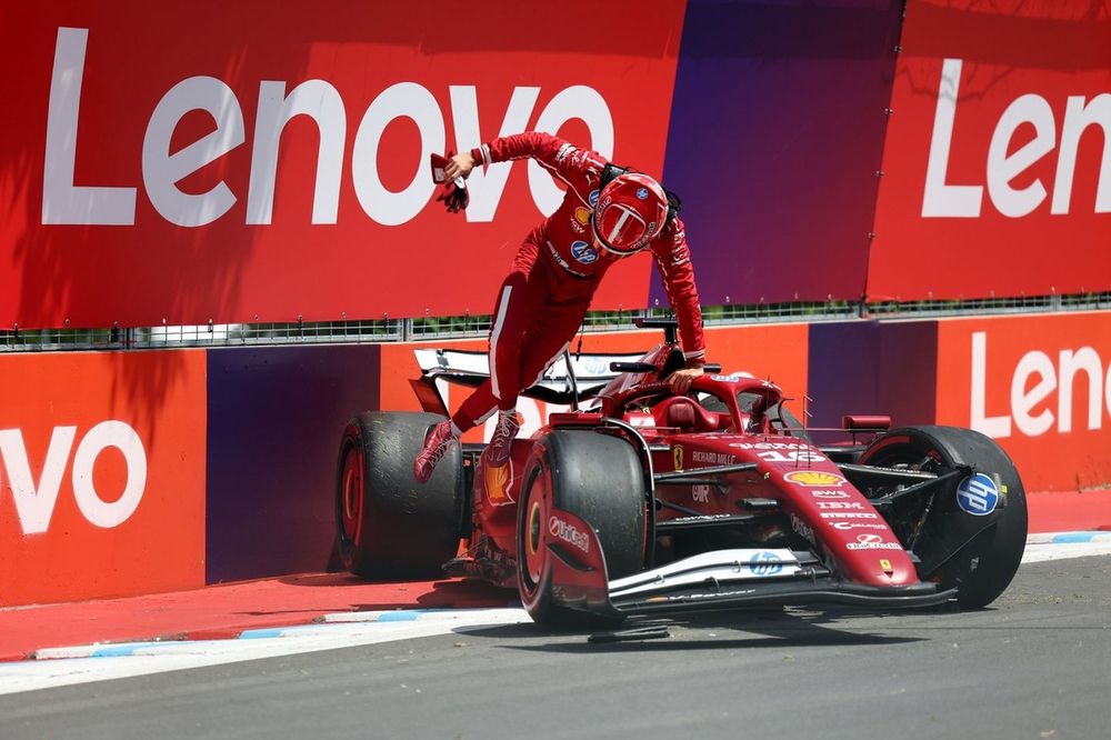 F1 Canadian GP: Max Verstappen leads as Charles Leclerc crashes in FP1