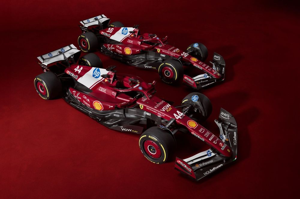 Ferrari presenta la decoración de su F1 2025 con Hamilton y Leclerc