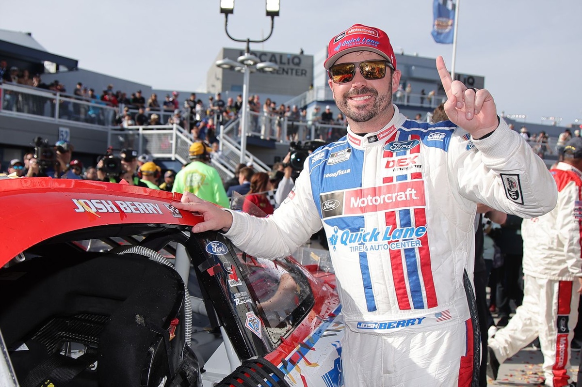 Driving for the Wood Brothers, Josh Berry earns first NASCAR Cup win