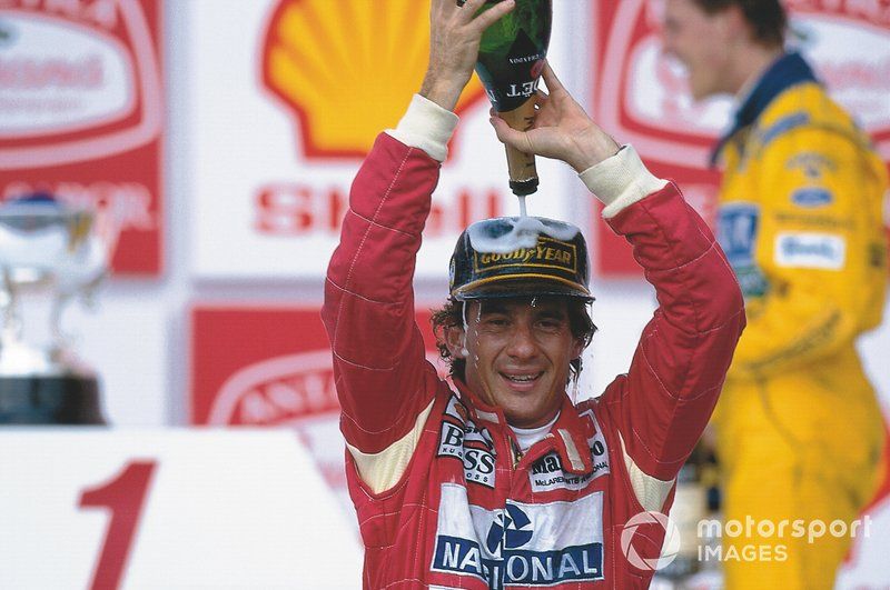 Gallery: Best of Senna's podium celebrations