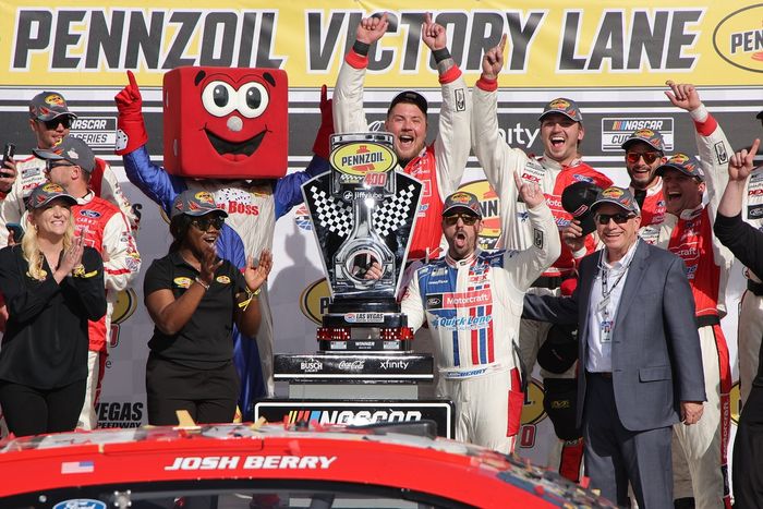 Driving for the Wood Brothers, Josh Berry earns first NASCAR Cup win