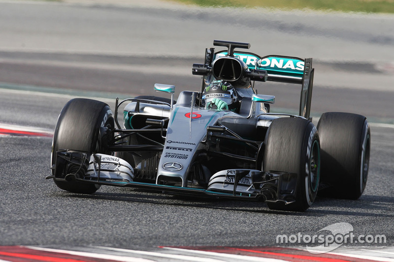 Nico Rosberg, Mercedes AMG F1 W07 at Barcelona February testing