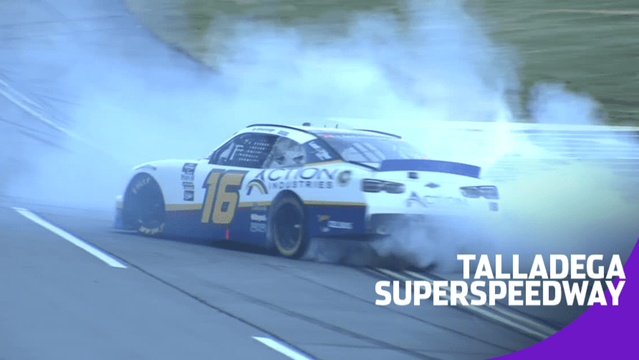 Allmendinger puts on smoke show at Talladega - NASCAR XFINITY Videos ...