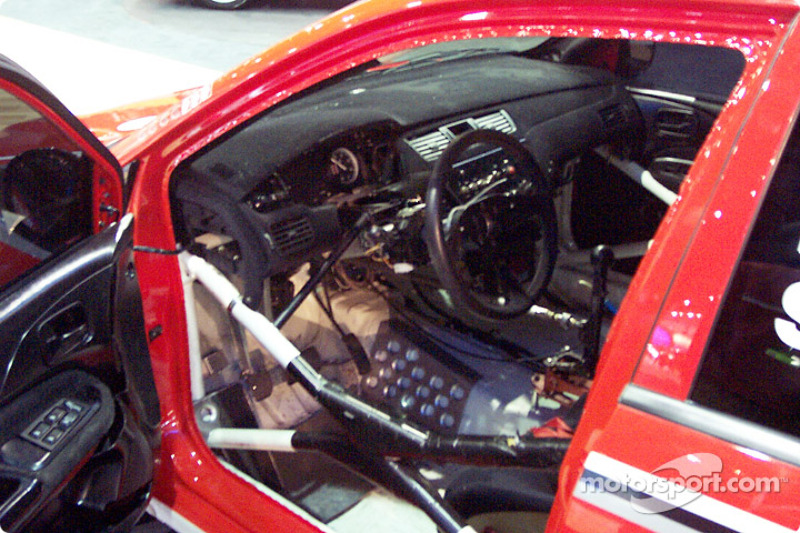 WRC Lancer Evo interior at North American International Auto Show, Detroit